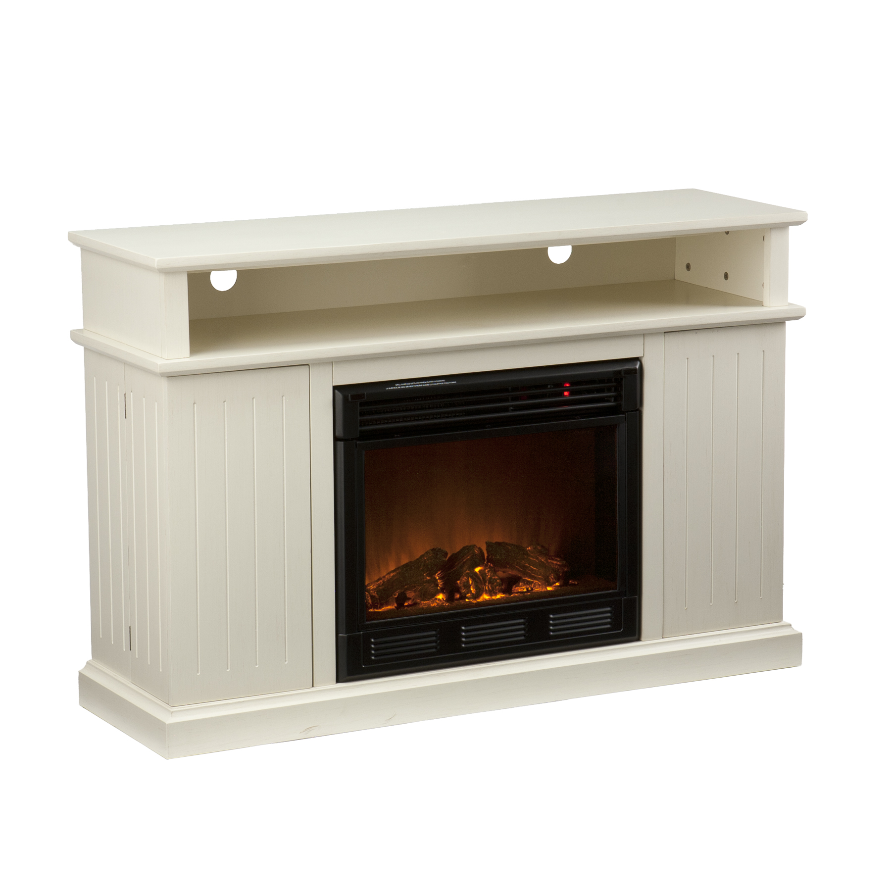 Holly & Martin™ Fenton Media Electric Fireplace-Ivory - Holly & Martin ...