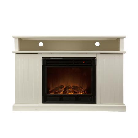 Holly & Martin™ Fenton Media Electric Fireplace-Ivory - Holly & Martin ...